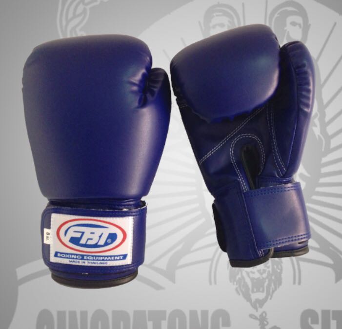 FBT Pro Boxing leather Gloves – Blue, Sports, Sports & Games Equipment ...