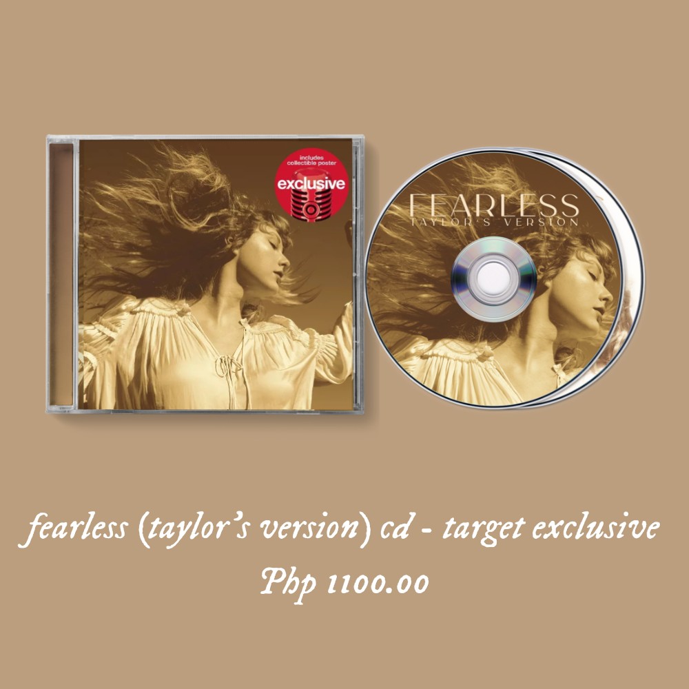 Taylor Swift - fearless (taylor's version) cd - target edition, Hobbies ...