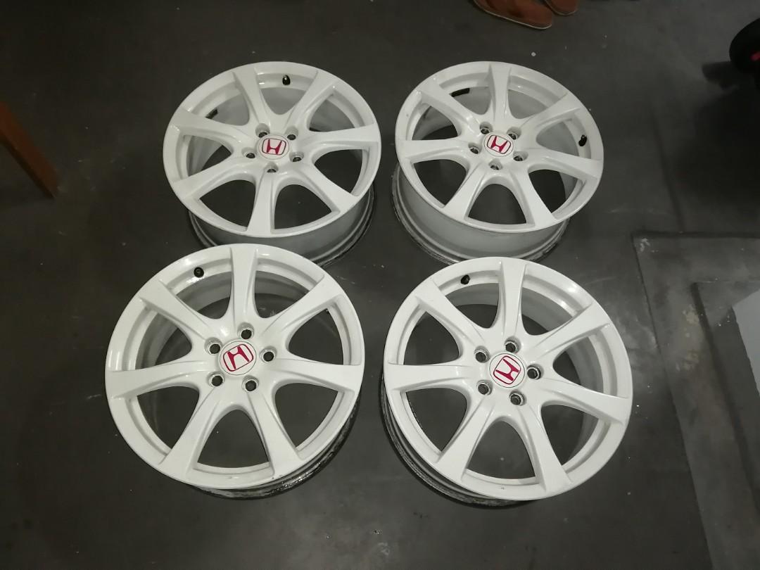 Honda civic type r (fd2r) rims, Car Accessories, Tyres & Rims on Carousell