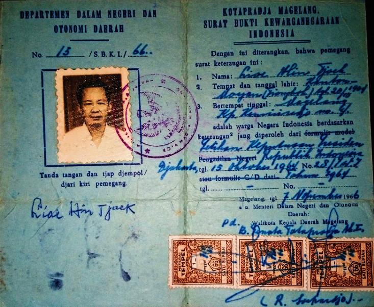 KTP kuno magelang tahun 1950an dengan 3 materai sangat langka, Antik ...