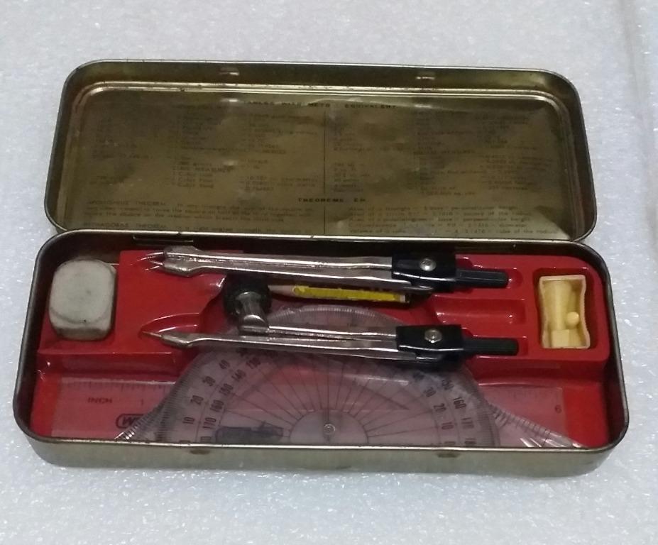 Mathematical instrument set (basic), Hobbies & Toys, Books & Magazines ...