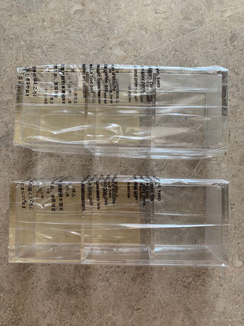 Muji Acrylic Stackable Stand with Partition (for 2), Everything Else on ...