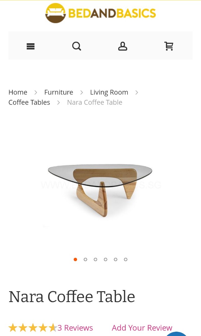 Nara Coffee Table, Furniture & Home Living, Furniture, Tables & Sets on ...