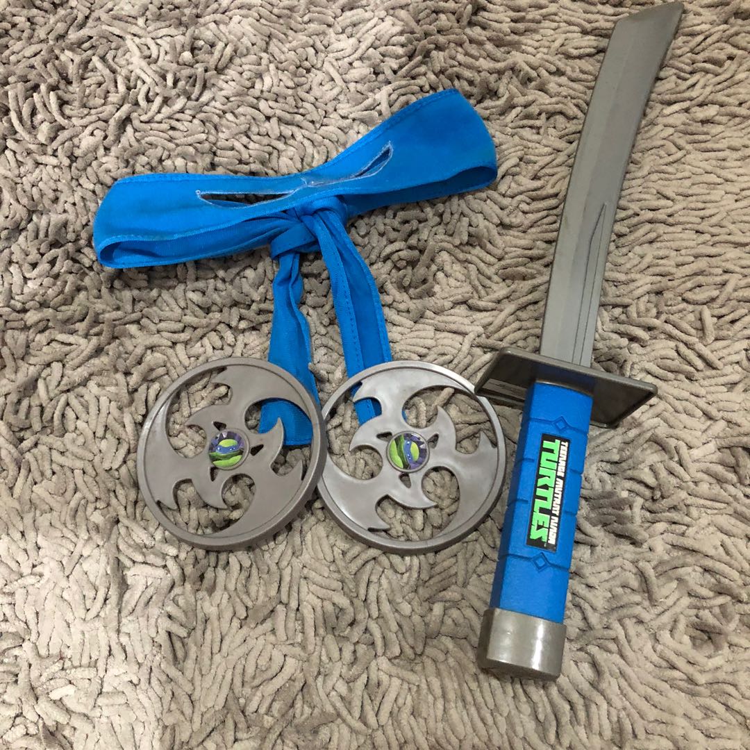 Ninja Turtle Mask and Sword, Hobbies & Toys, Toys & Games on Carousell