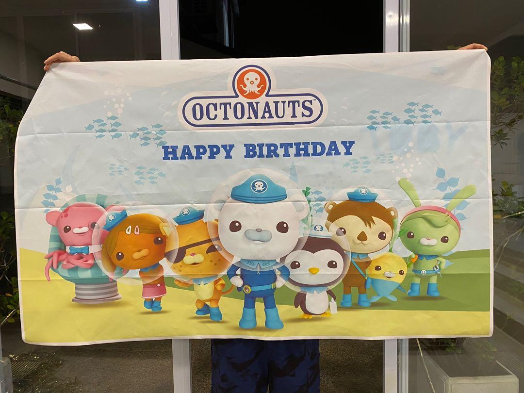 Octonauts birthday banner, Hobbies & Toys, Toys & Games on Carousell
