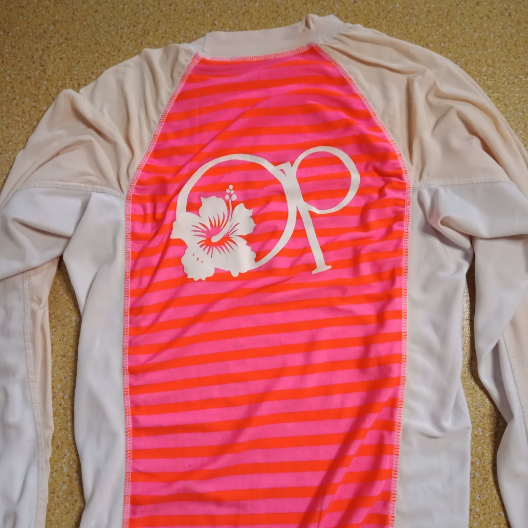 OP Pink Rash Guard, Women's Fashion, Swimwear, Rash guard on Carousell