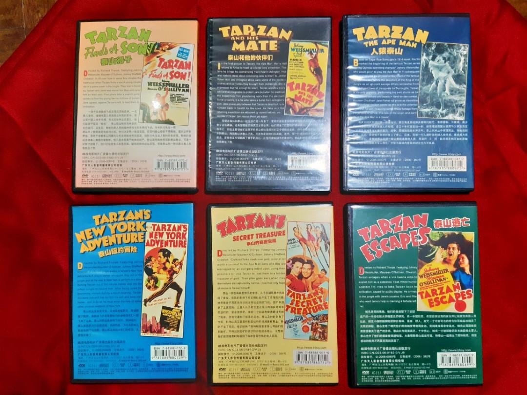 Original Tarzan Full DVD Collection of Johnny Weismuller Movies ...