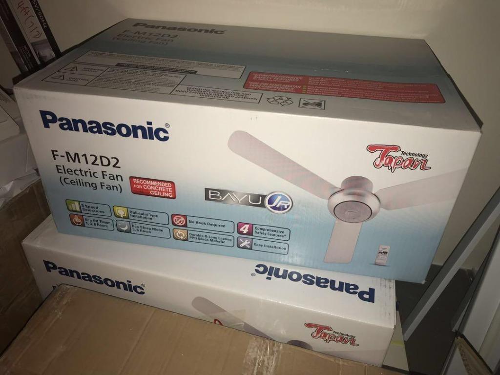 Panasonic Bayu JR 3-Blade 120cm (48 inch) F-M12D2 (Silver) Baby Ceiling ...