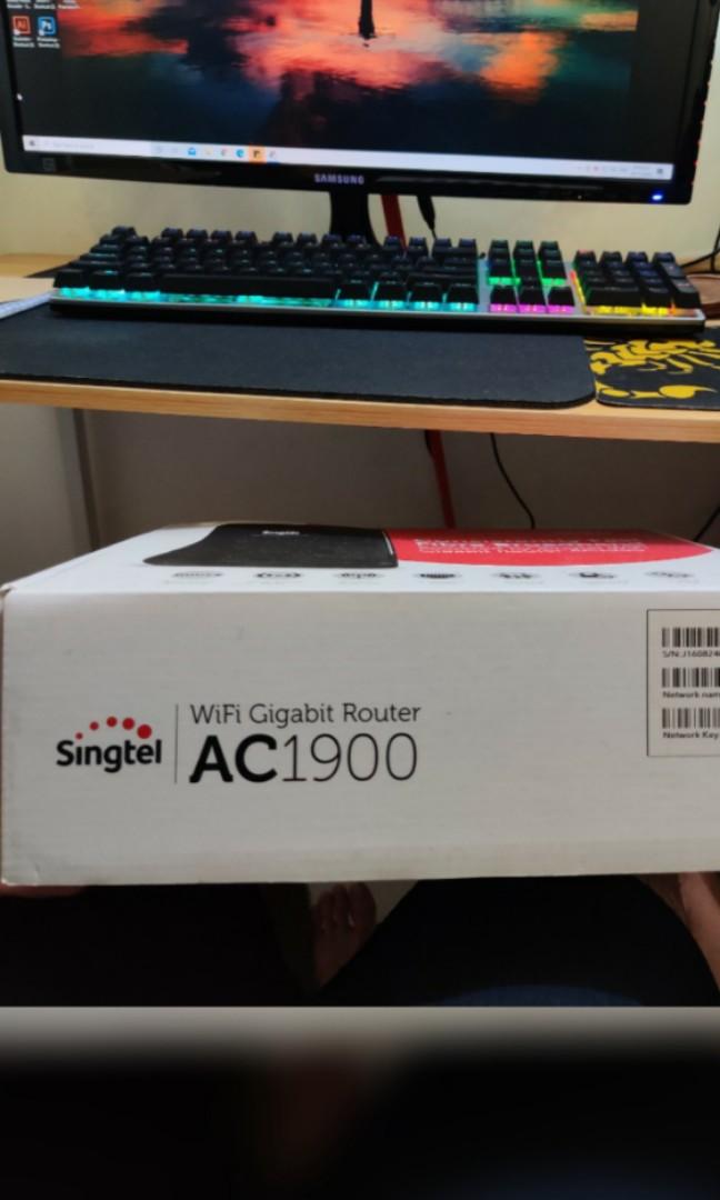 Singtel WiFi Gigabit Router AC1900, Computers & Tech, Parts ...