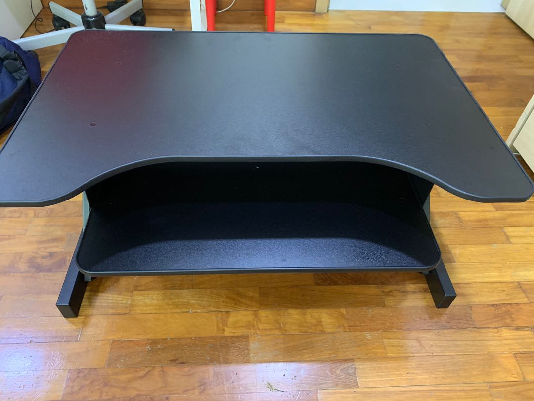 Sit stand table top desktop extension, Furniture, Tables & Chairs on ...
