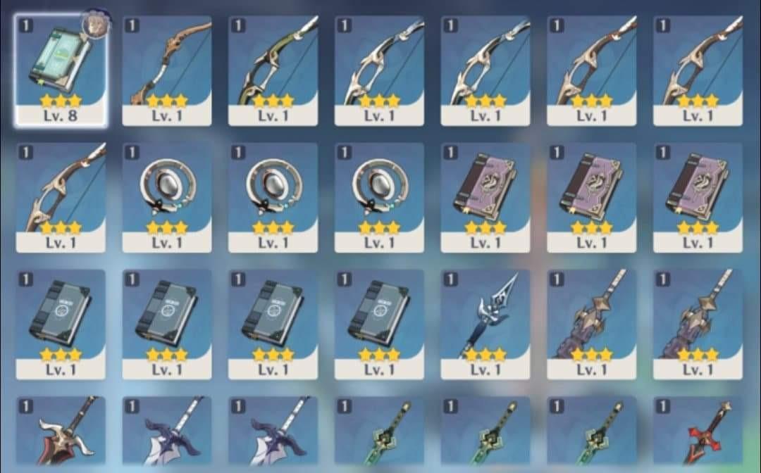 STARTER DILUC 10 ( ZIC) GENSHIN IMPACT ACCOUNT ASIA SERVER ADVENTURE ...