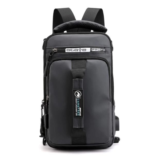 STAYE Pro Chest Sling Bag with USB Charging Port, Men's Fashion, Bags ...