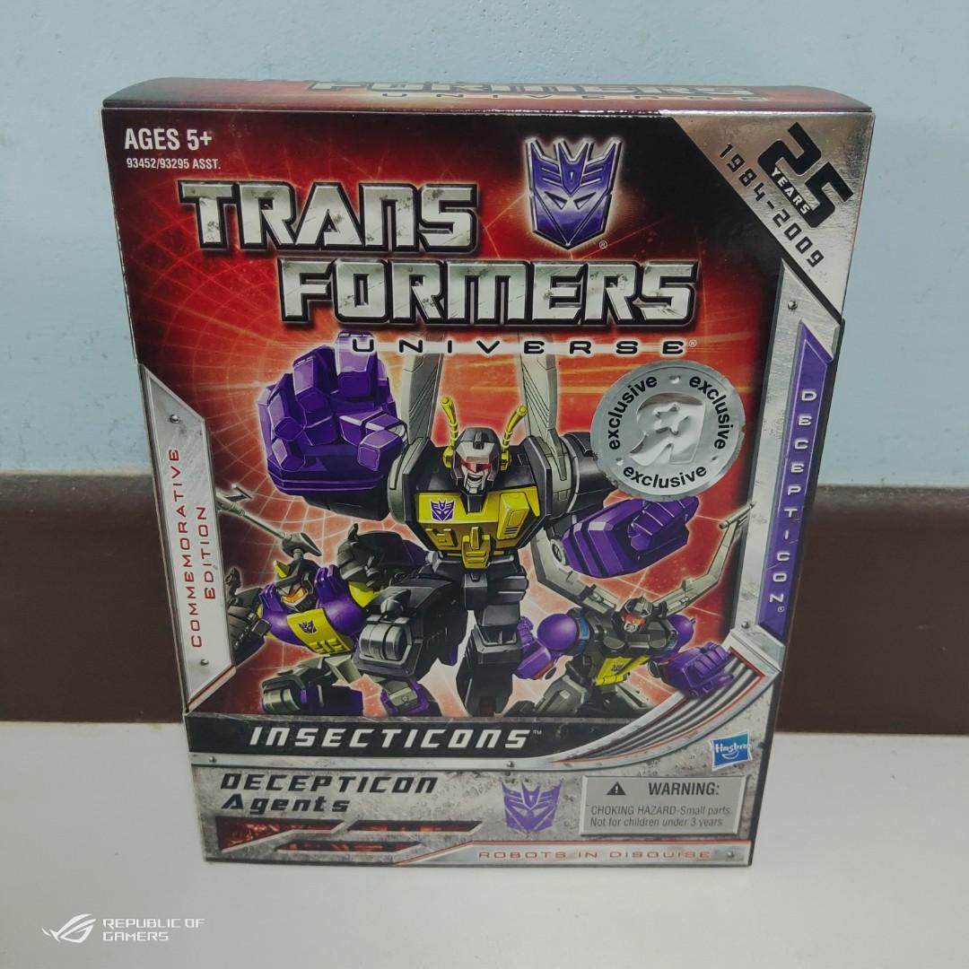 Transformers Universe 25th Anniversary Insecticons, Hobbies & Toys ...