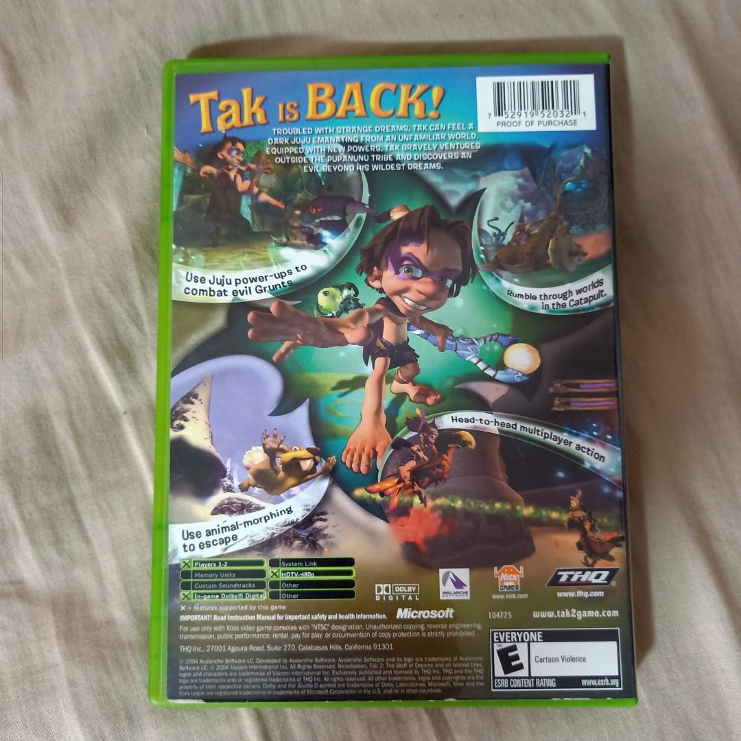 Xbox Original Tak 2 The Staff Of Dreams, Video Gaming, Gaming ...