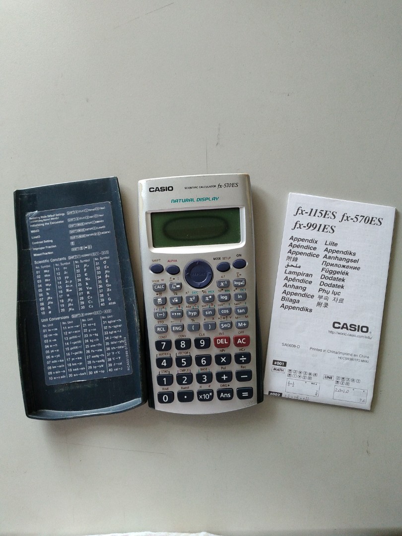 Casio fx-570ES scientific calculator, Computers & Tech, Office ...