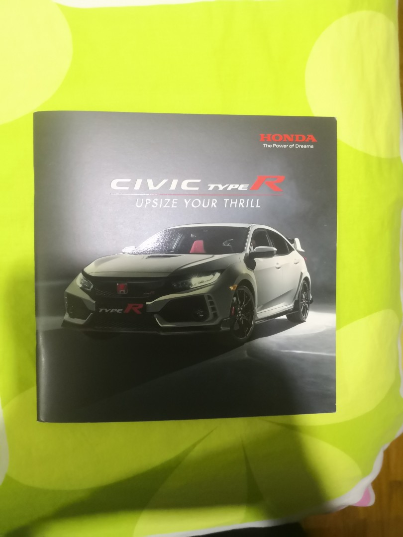 (CLEARING OUT!!!!) Honda Civic TYPE R Brochure, Car Accessories ...