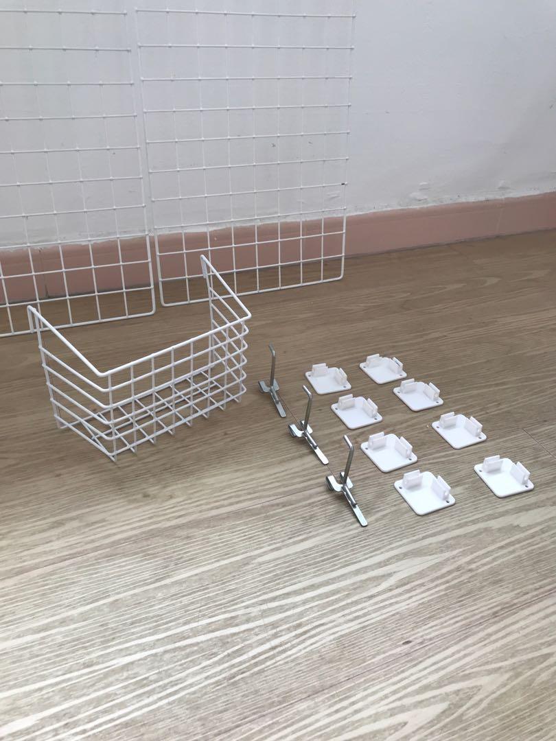 DAISO Wire racks w/ accessories, Furniture & Home Living, Home ...
