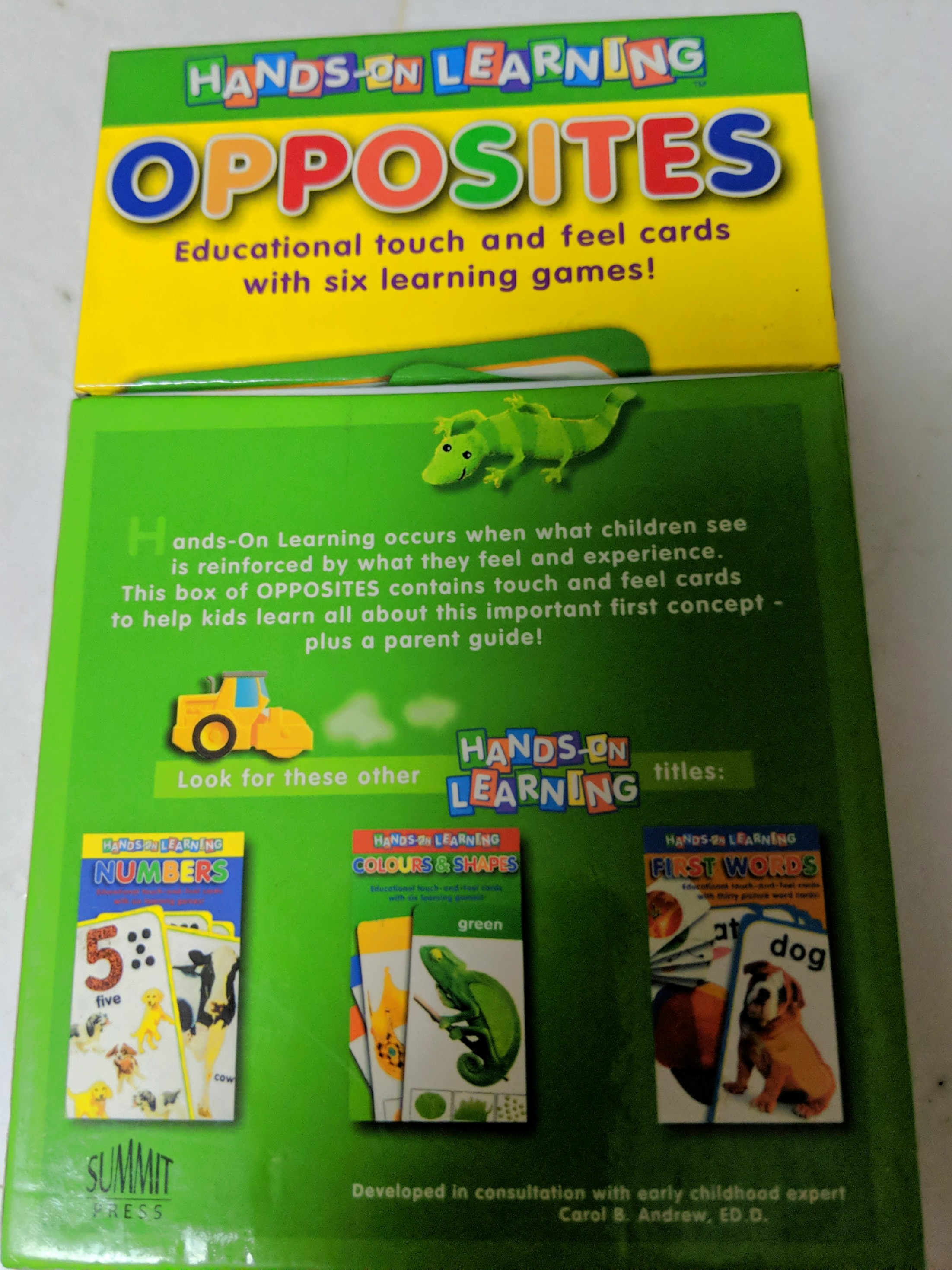 Hands-on learning educational touch and feel cards, Hobbies & Toys ...