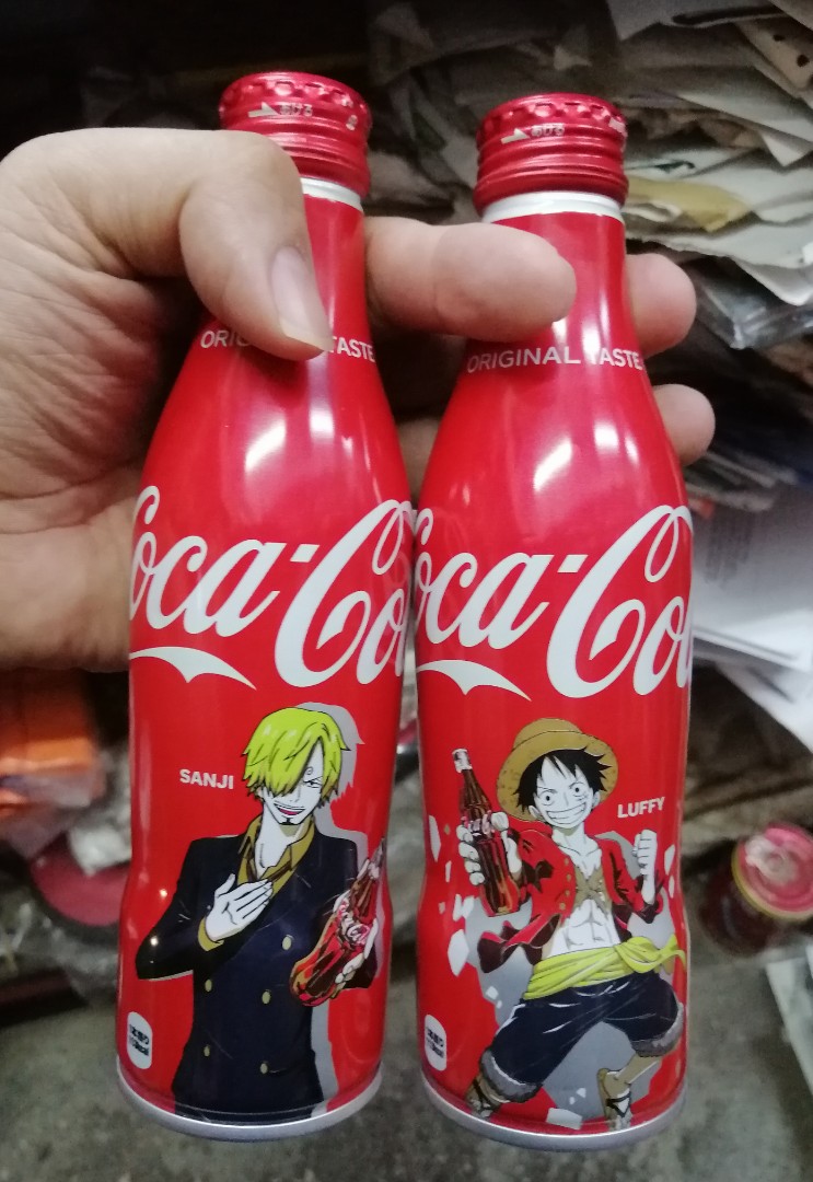 Japan one piece Coca Cola alu bottle set, Hobbies & Toys, Collectibles ...