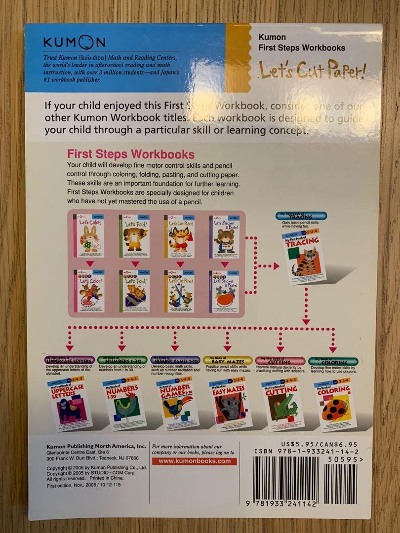 Kumon ABC Write & Wipe Flash Cards & Let’s Cut Paper, Hobbies & Toys ...