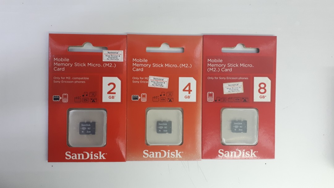 SanDisk Mobile Memory Stick Micro (M2) Card, Mobile Phones & Gadgets ...