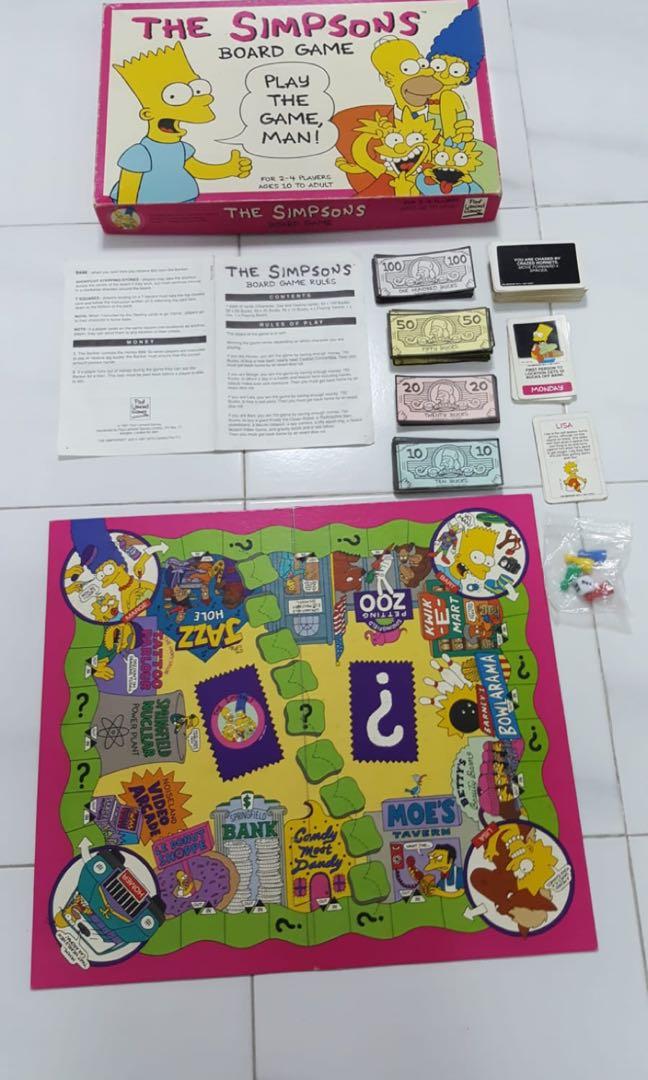 Simpsons board game, Hobbies & Toys, Toys & Games on Carousell
