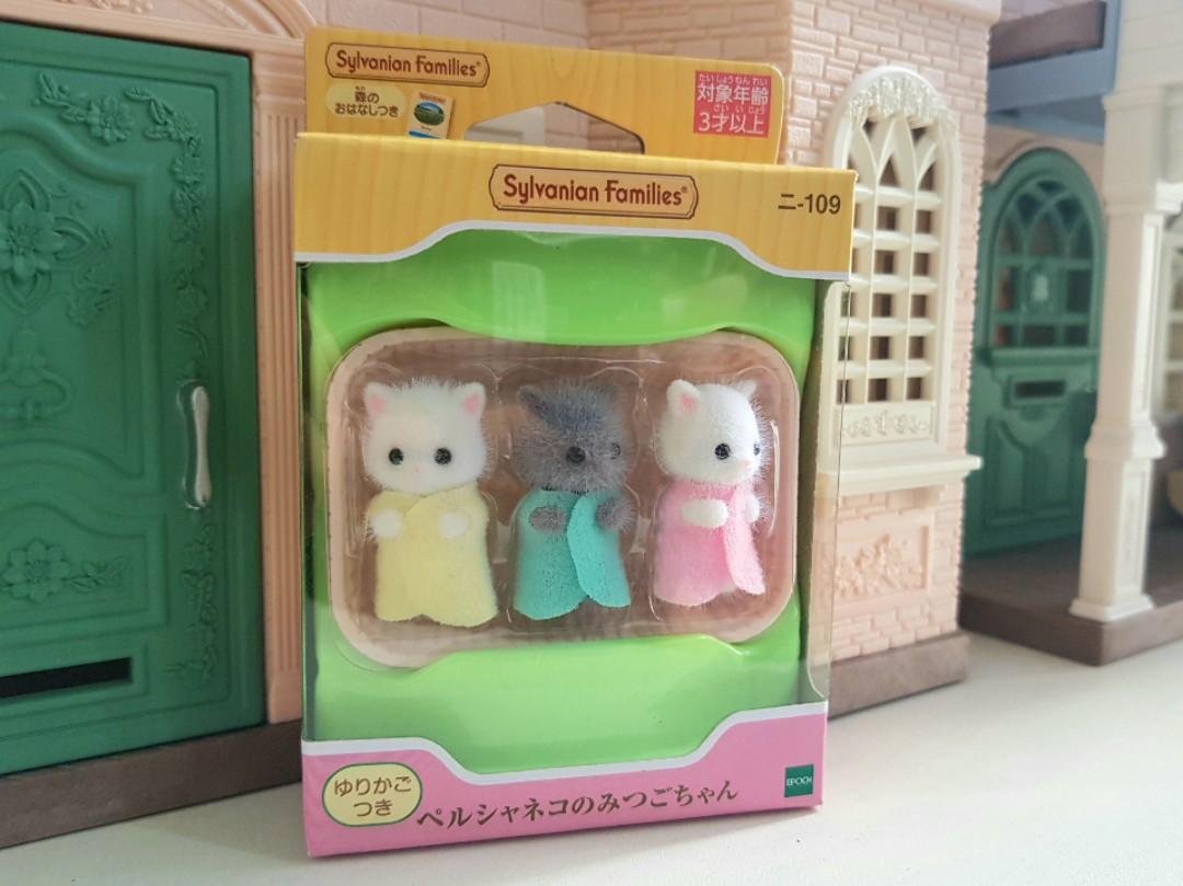 Sylvanian Families Persian Triplets, Hobbies & Toys, Toys & Games on ...