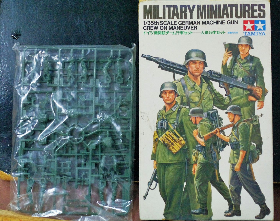 倉底貨-田宮-TAMIYA-35184- 1/35-WW2-German Machine Gun Crew On Maneuver -5 ...
