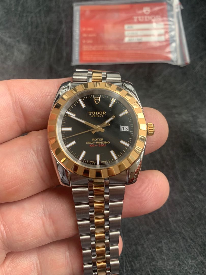 Tudor 21013 with card, 名牌, 手錶 - Carousell