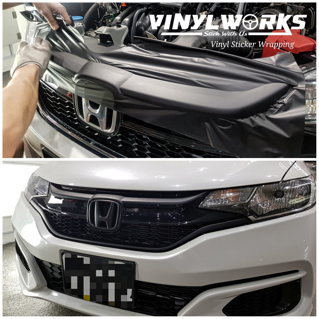 Vinyl sticker wrap vehicle front grille, Car Accessories, Car Workshops ...