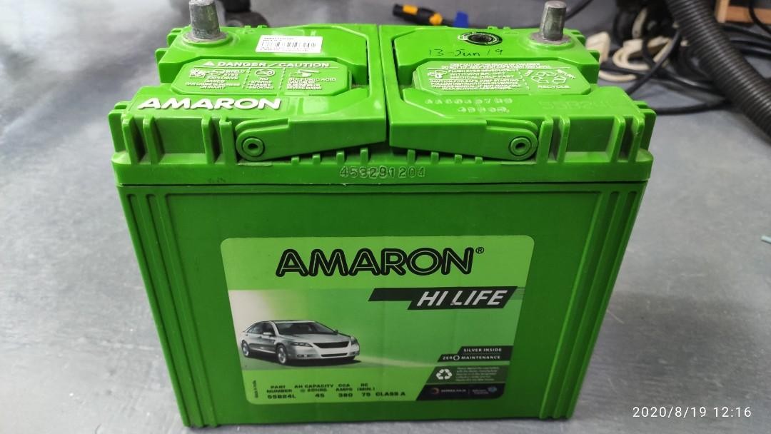 Amaron 55b24l Car Battery, Car Accessories, Accessories on Carousell