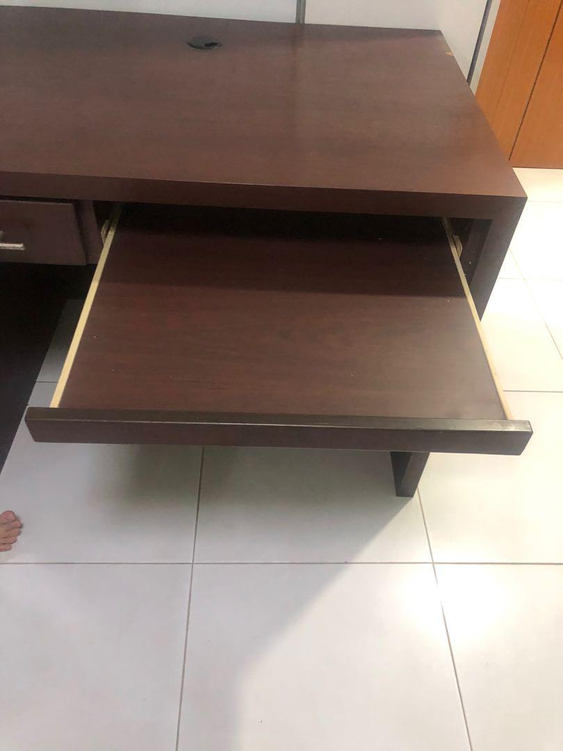 Brown Study Table Computer table , Furniture & Home Living, Furniture ...