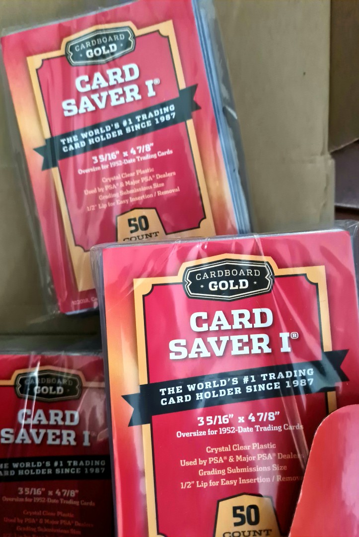 Cardboard Gold Card Saver 1 semi-rigid grading sleeves, Hobbies & Toys ...
