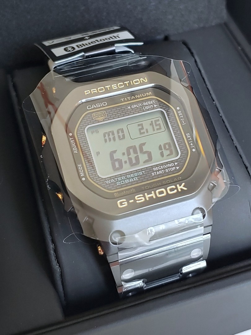 Casio Gshock Square Titanium GMW-B5000TB-1JR, Mobile Phones & Gadgets ...