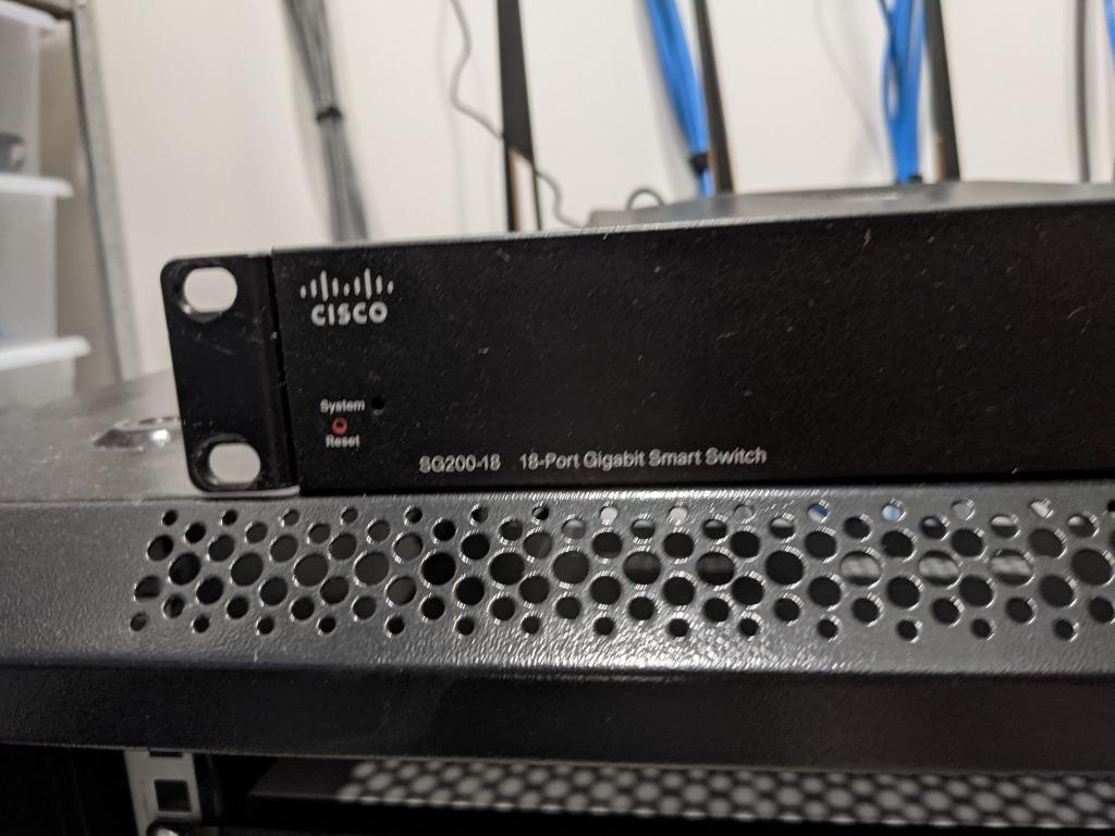 Cisco 18 Port Managed Switch SG200-18, Computers & Tech, Parts ...