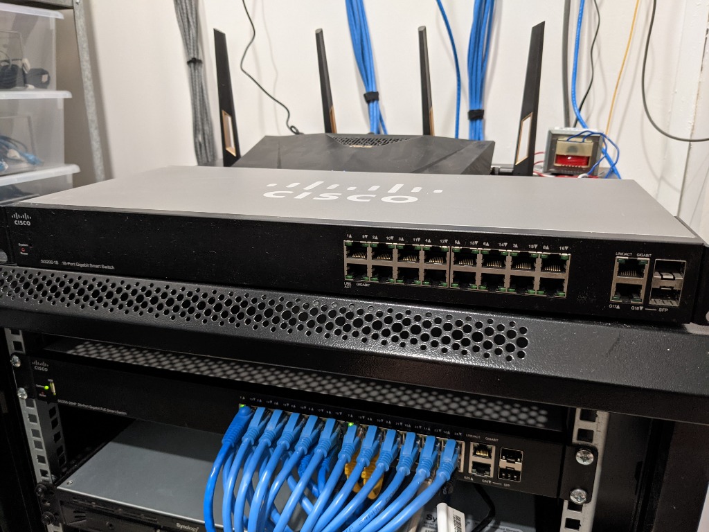 Cisco 18 Port Managed Switch SG200-18, Computers & Tech, Parts ...