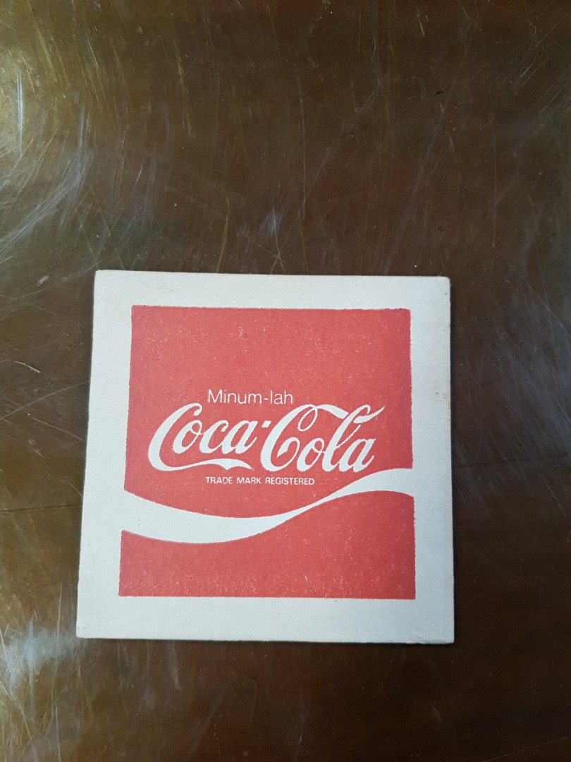 Coca-Cola coke vintage square coaster mat, Hobbies & Toys, Memorabilia ...