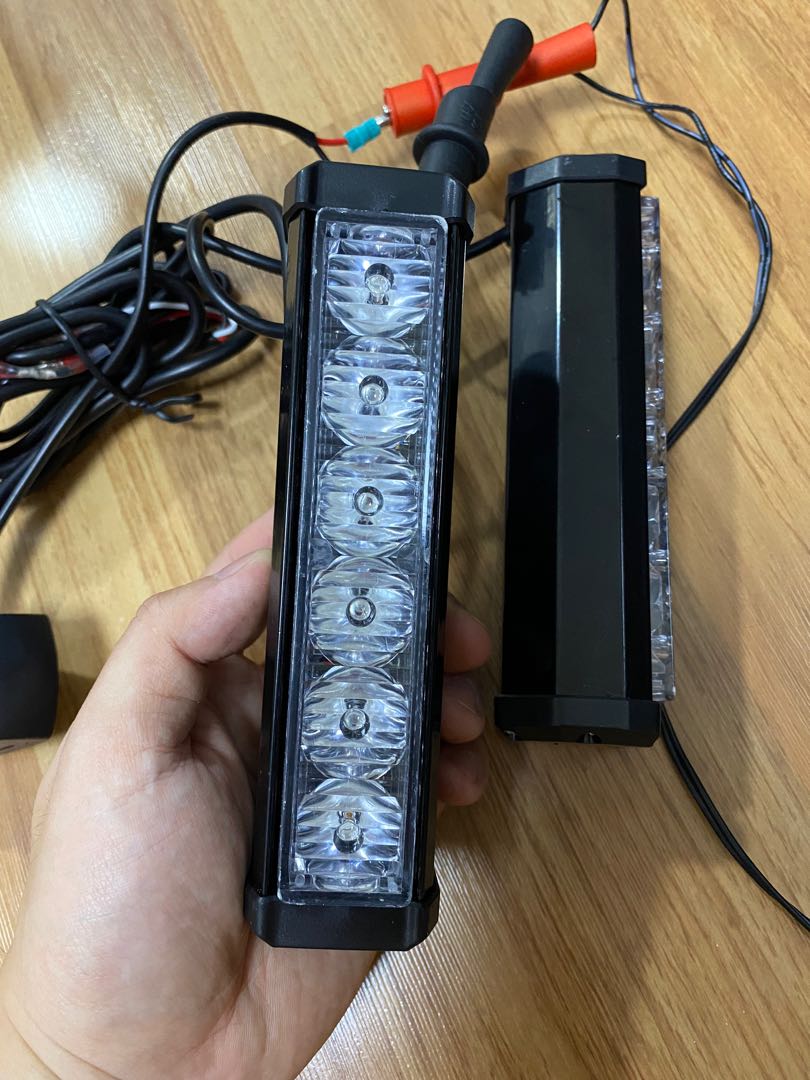 Federal Signal 6 LED red&red blinker., Motorcycles, Motorcycle ...