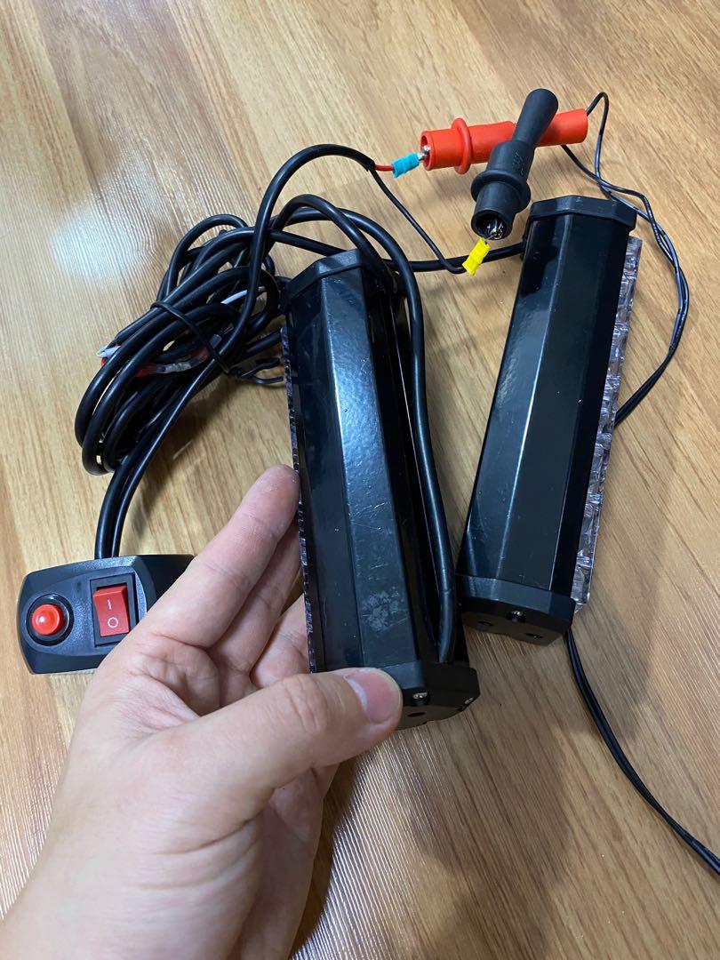 Federal Signal 6 LED red&red blinker., Motorcycles, Motorcycle ...