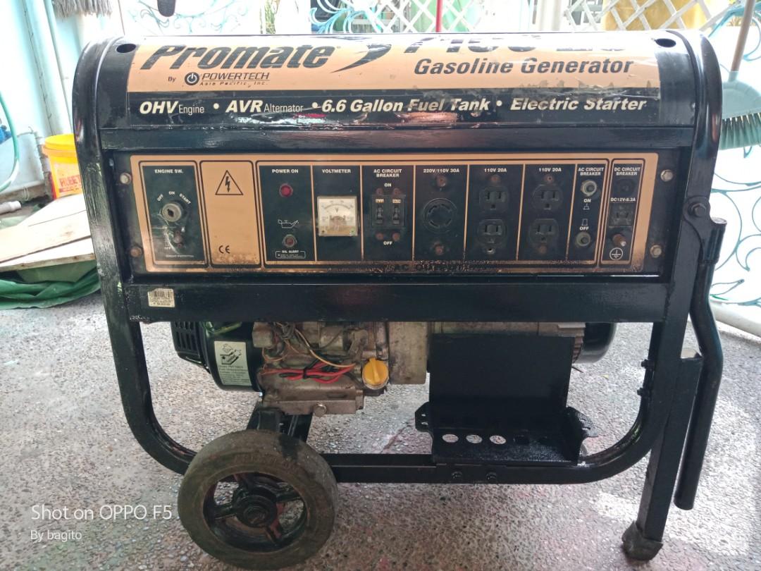 Generator promate 7100es, Commercial & Industrial, Construction ...