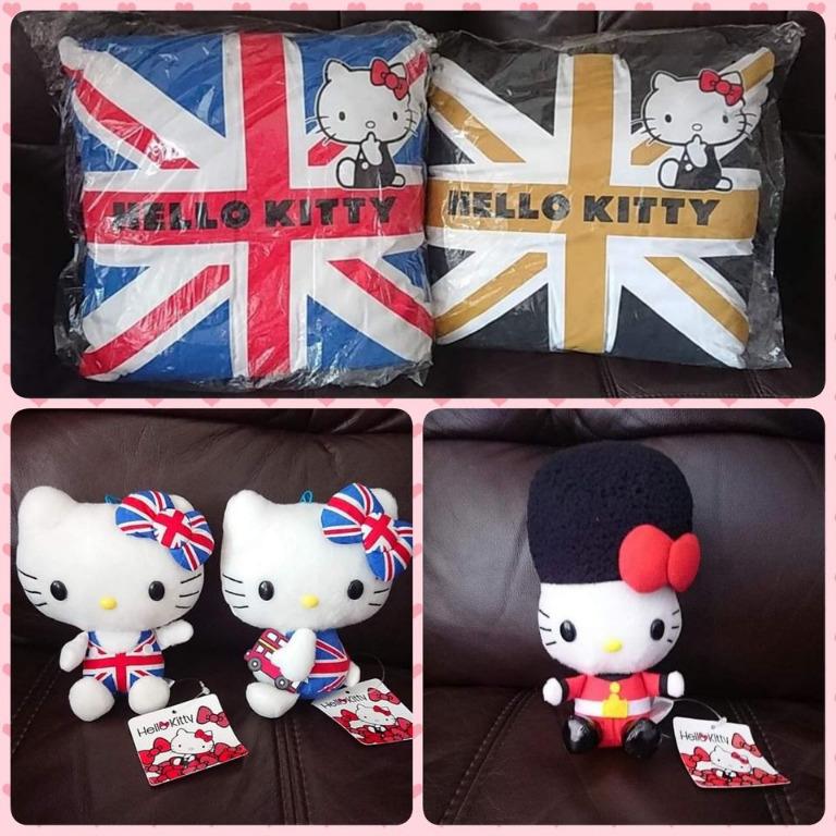 Hello Kitty UK Buckingham Palace Queen's Guard 20cm Plushie, Hobbies ...