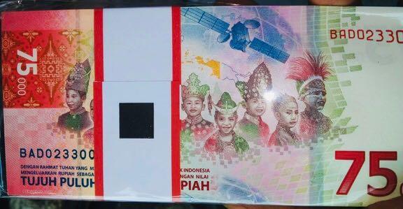 Indonesia Rupiah 75th Independence Commemorative., Hobbies & Toys ...