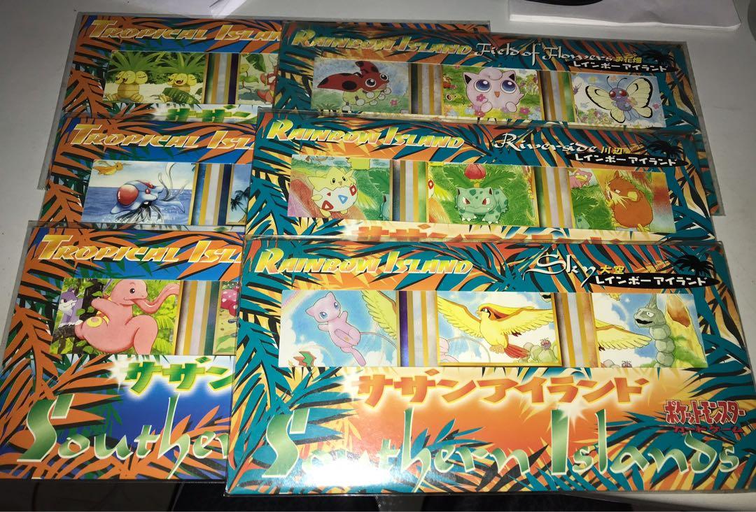 Japanese Pokémon Southern Island Rainbow and Tropical 18 Card Complete ...