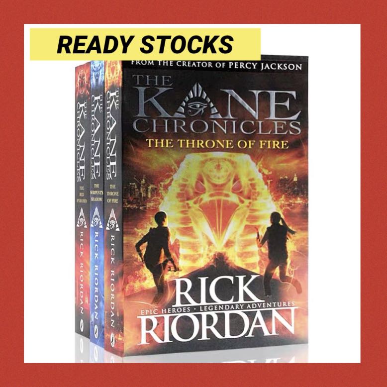 Kane Chronicles by Rick Riordan (3 books , by creator of Percy Jackson ...