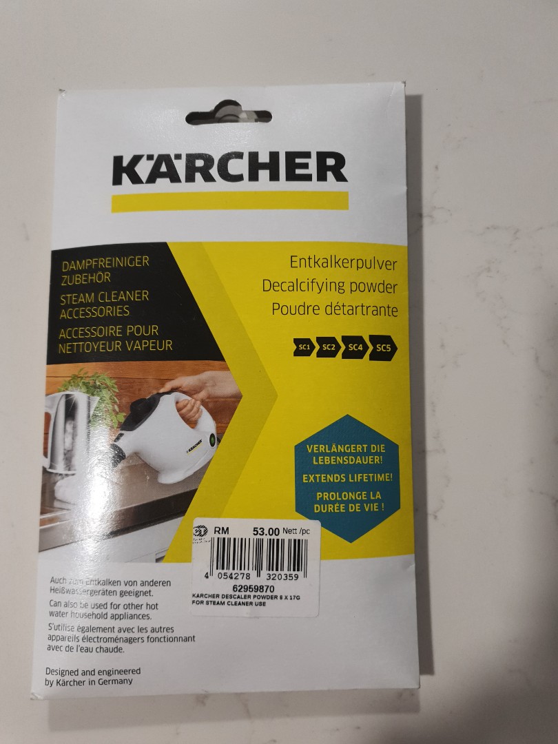 Karcher Decalcifying powder, Furniture & Home Living, Cleaning ...