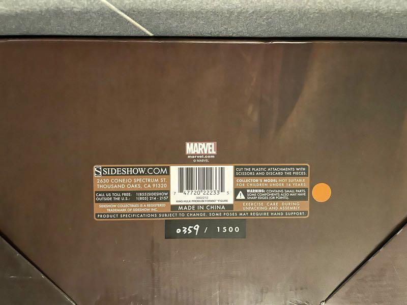 King Hulk Sideshow Collectibles Figure, Hobbies & Toys, Toys & Games on ...