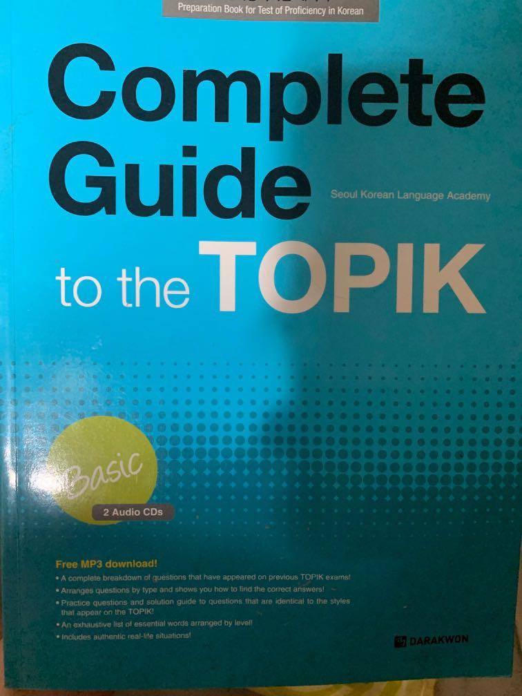 Korean Complete Guide to the TOPIK (Basic), Hobbies & Toys, Books ...