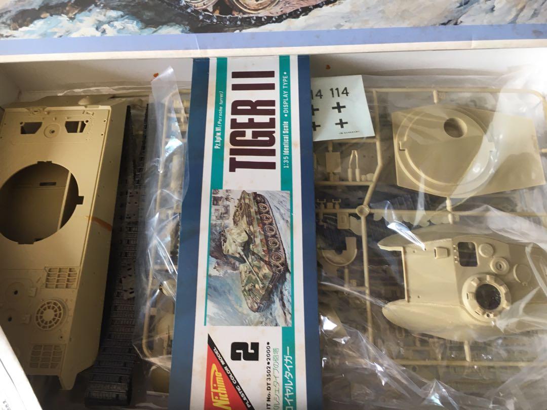 Nichimo 1/35 Tiger II 絕版, 玩具 & 遊戲類, 玩具 - Carousell