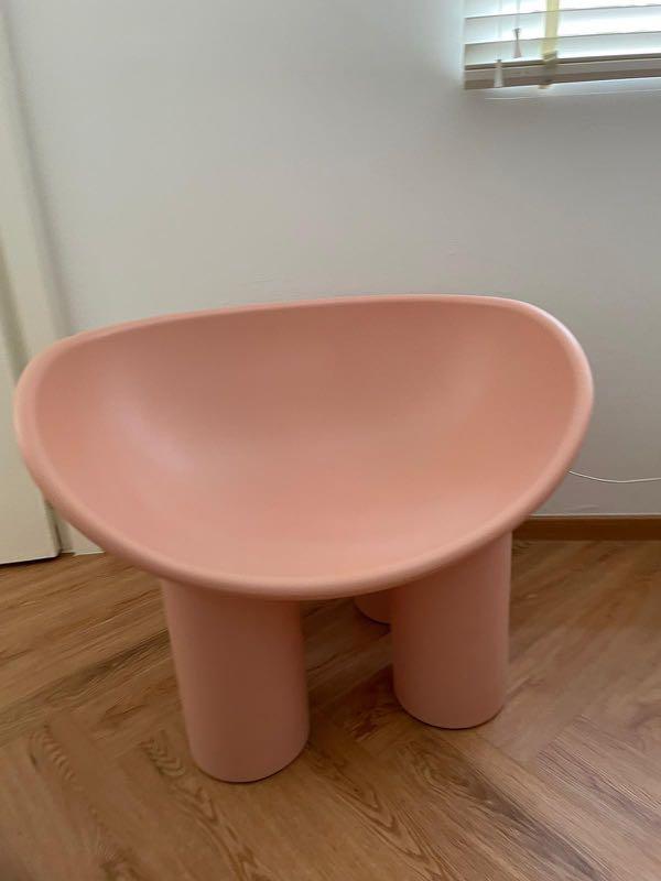 Nordic elephant leg lounge chair, Furniture & Home Living, Furniture ...