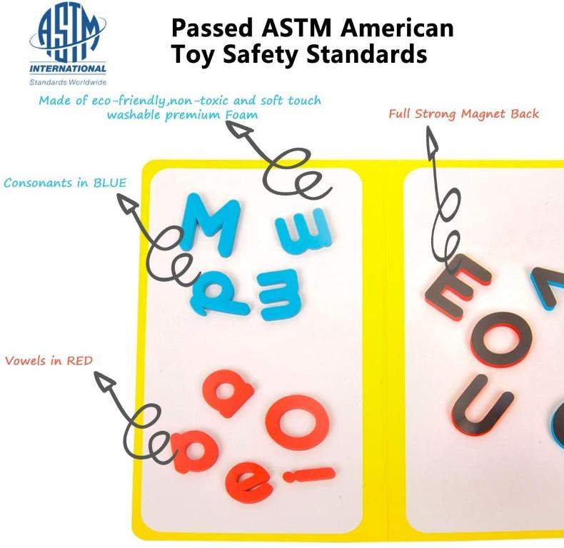 OO004 Magnetic Letter Set, 212 A-Z Foam Magnetic Letters, Alphabet ...